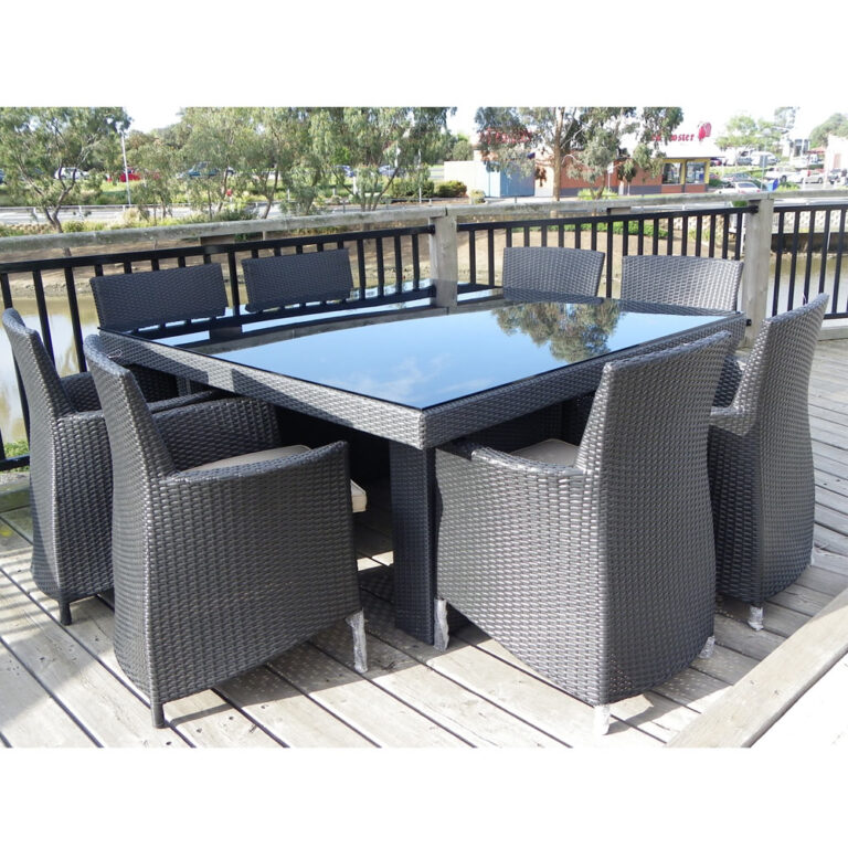 Pablo 9 pce square Dining Set | Outdoor Furniture Melbourne
