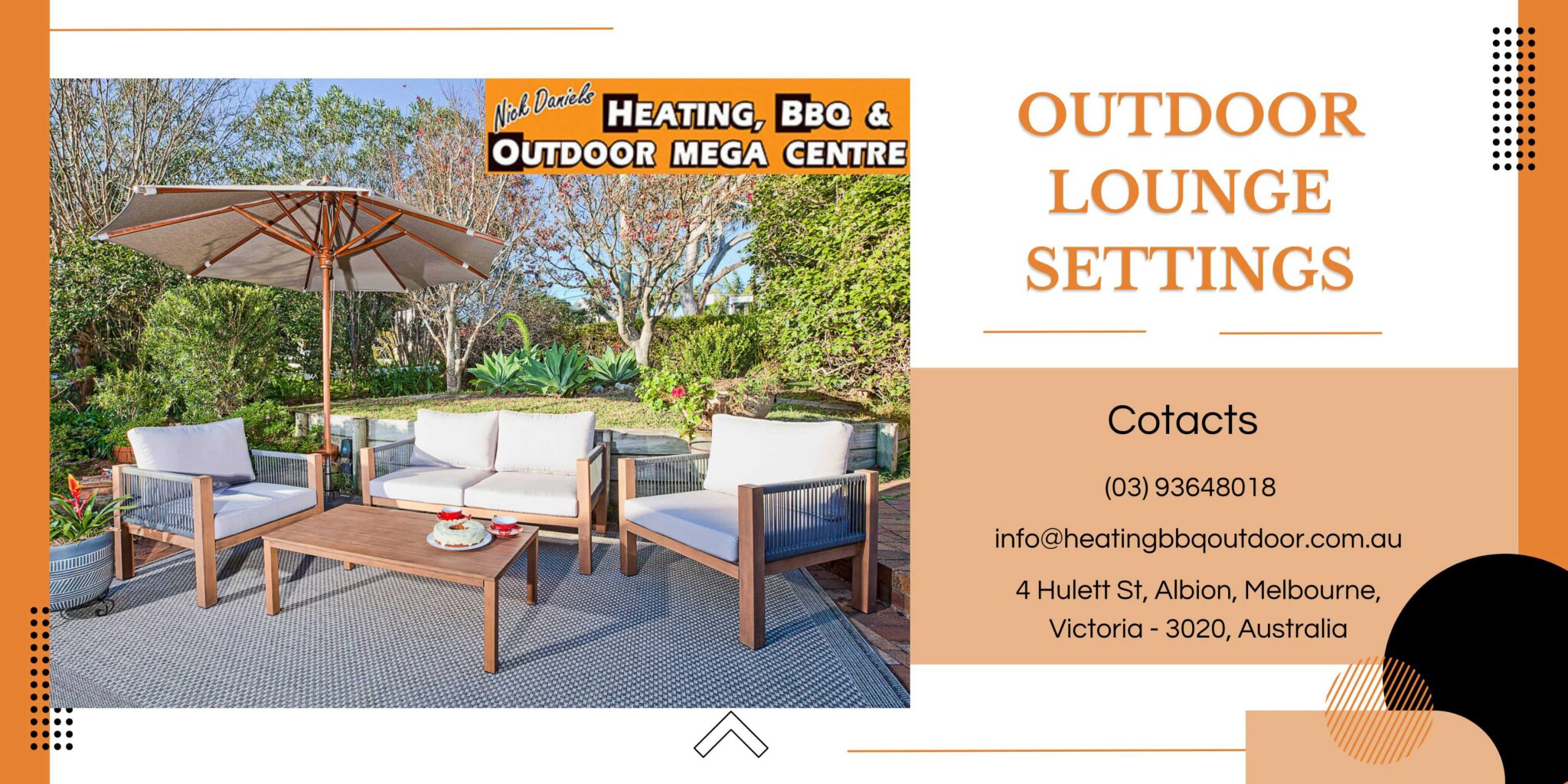 Best Outdoor Lounge Settings in Melbourne for Stylish Backyard Living